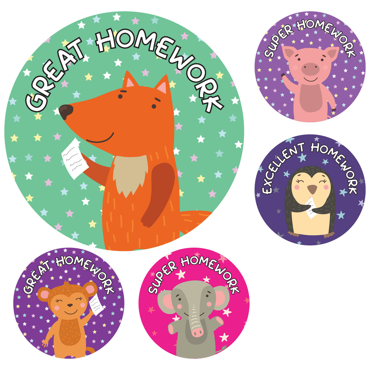 Homework Reward Stickers — MyClassroom