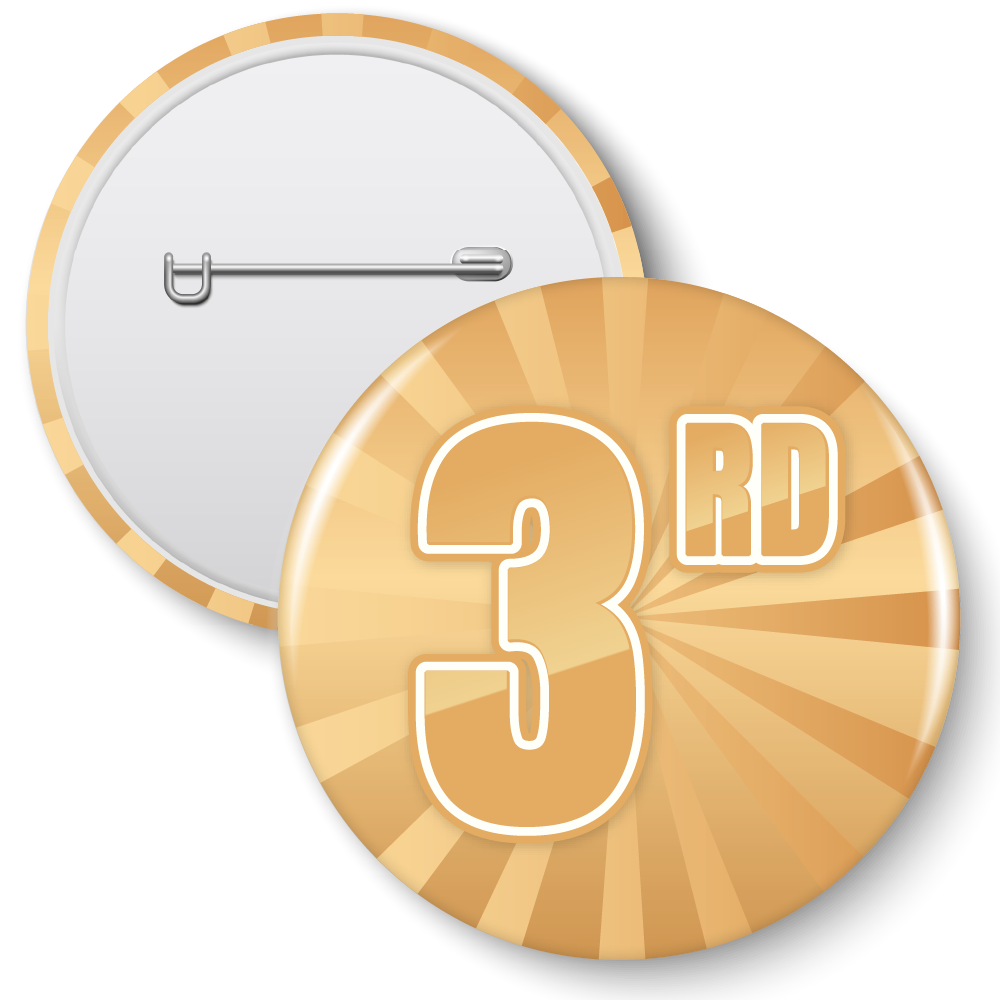 10 Bronze 3rd Place Sports Day Reward Badges (38mm) — MyClassroom