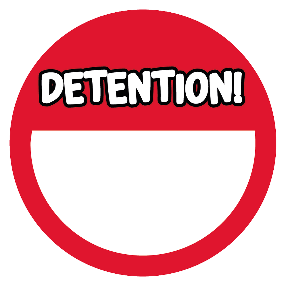 School Detention Stickers — MyClassroom