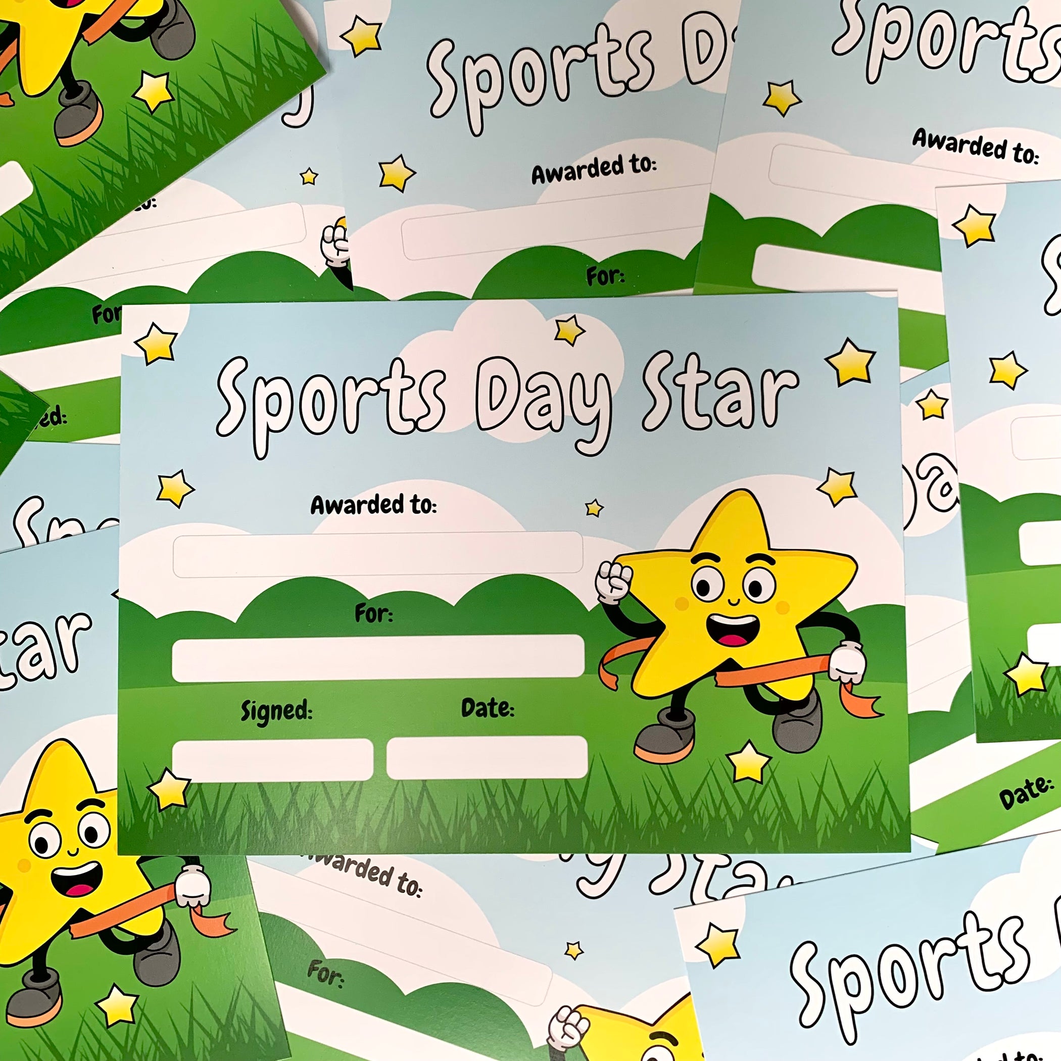 20 Sports Day Star Reward Certificates (A5) — MyClassroom