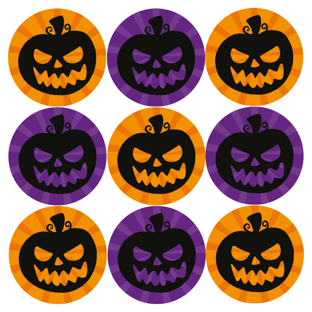 Pumpkin Silhouette Reward Stickers — MyClassroom
