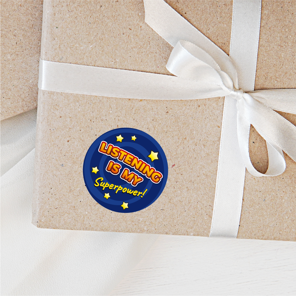 Listening is my Superpower Reward Stickers — MyClassroom