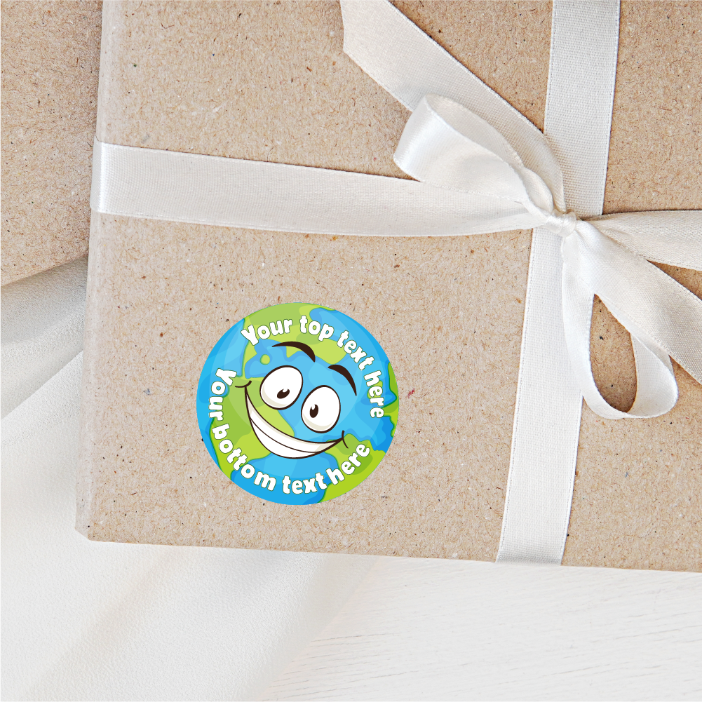 Personalised Happy Earth Reward Stickers — MyClassroom