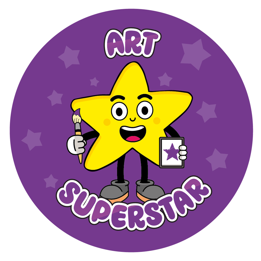 Art Superstar Reward Stickers — MyClassroom