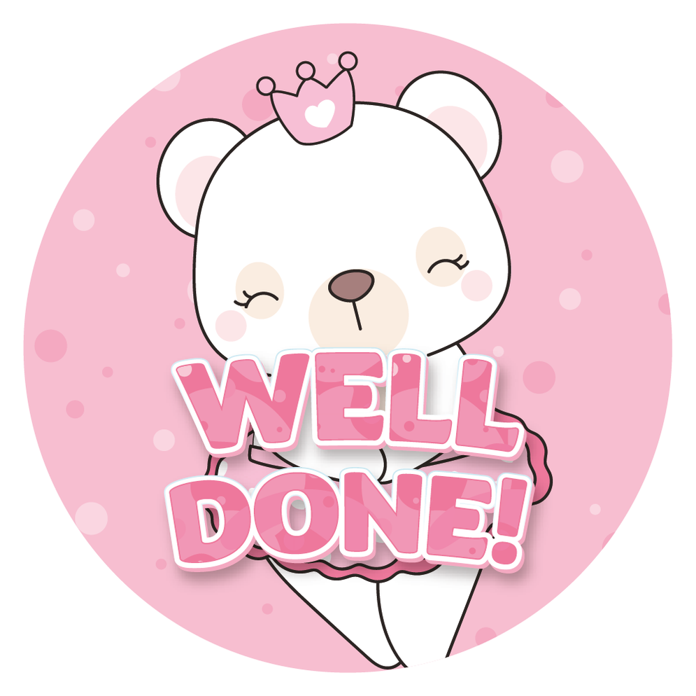 Cute Ballet Animals Praise Words Reward Stickers — MyClassroom