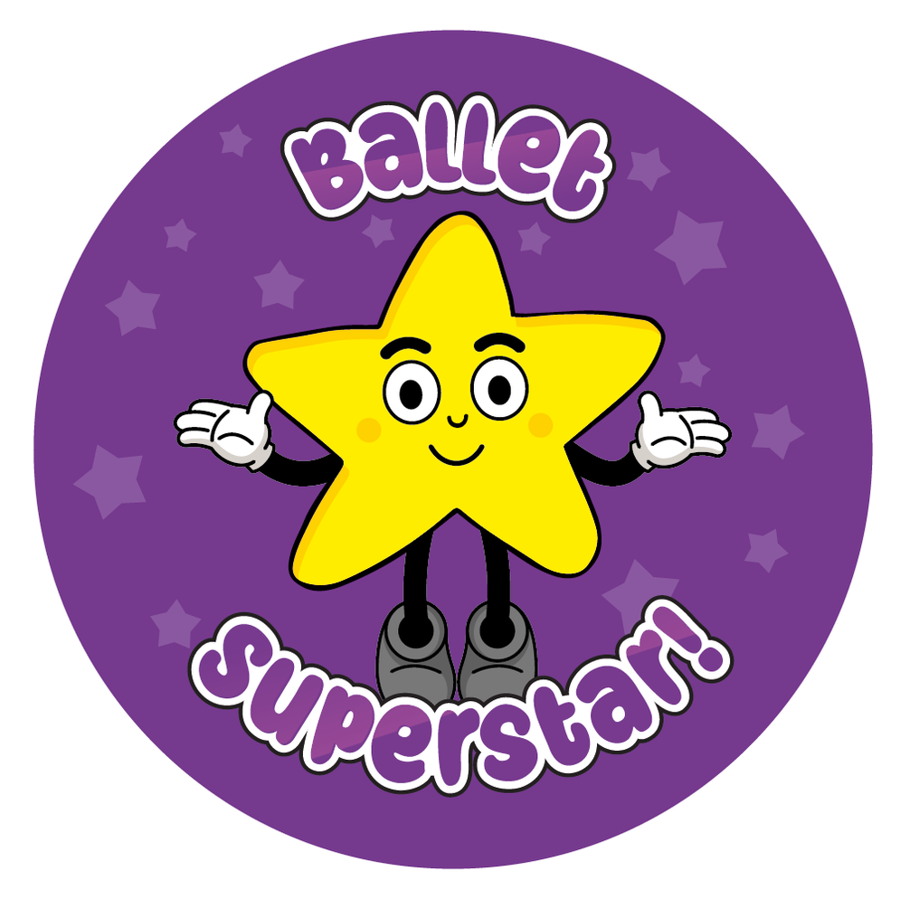 Ballet Superstar Reward Stickers — MyClassroom
