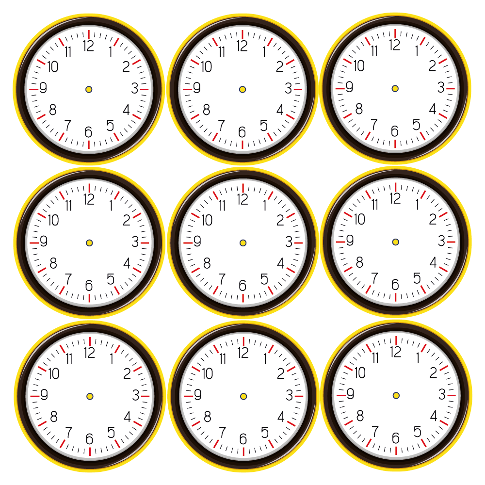 Blank Clock Face Stickers — MyClassroom