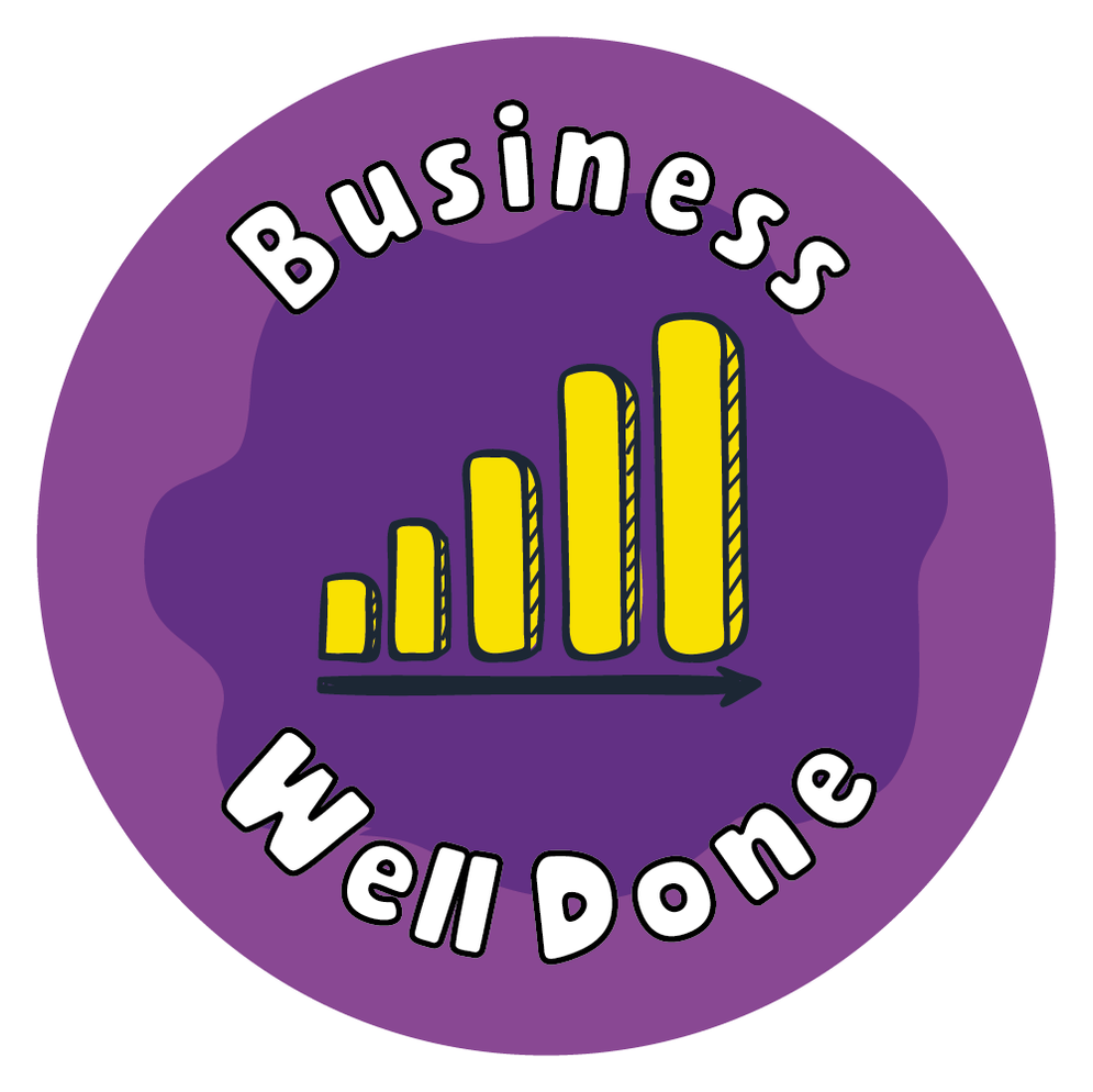 Business Well Done Reward Stickers — MyClassroom