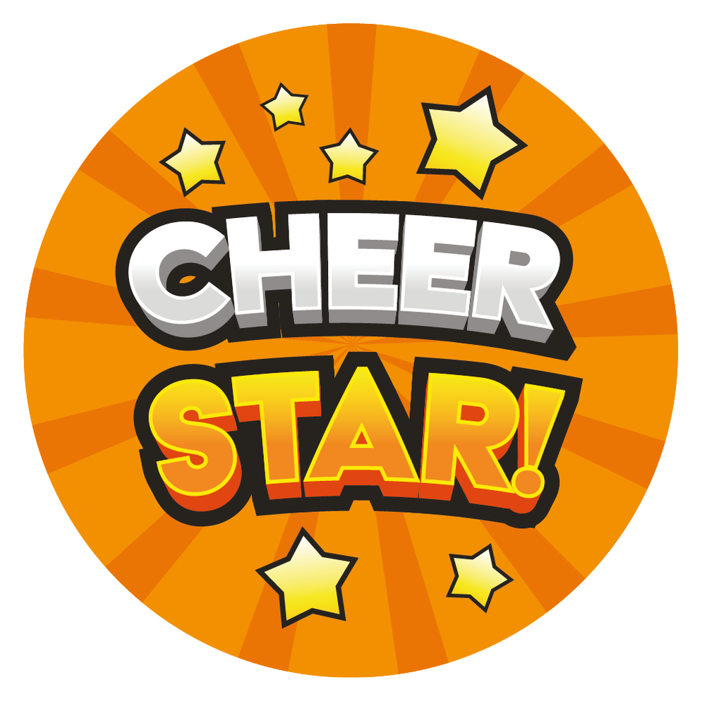 Cheer Star Reward Stickers — MyClassroom