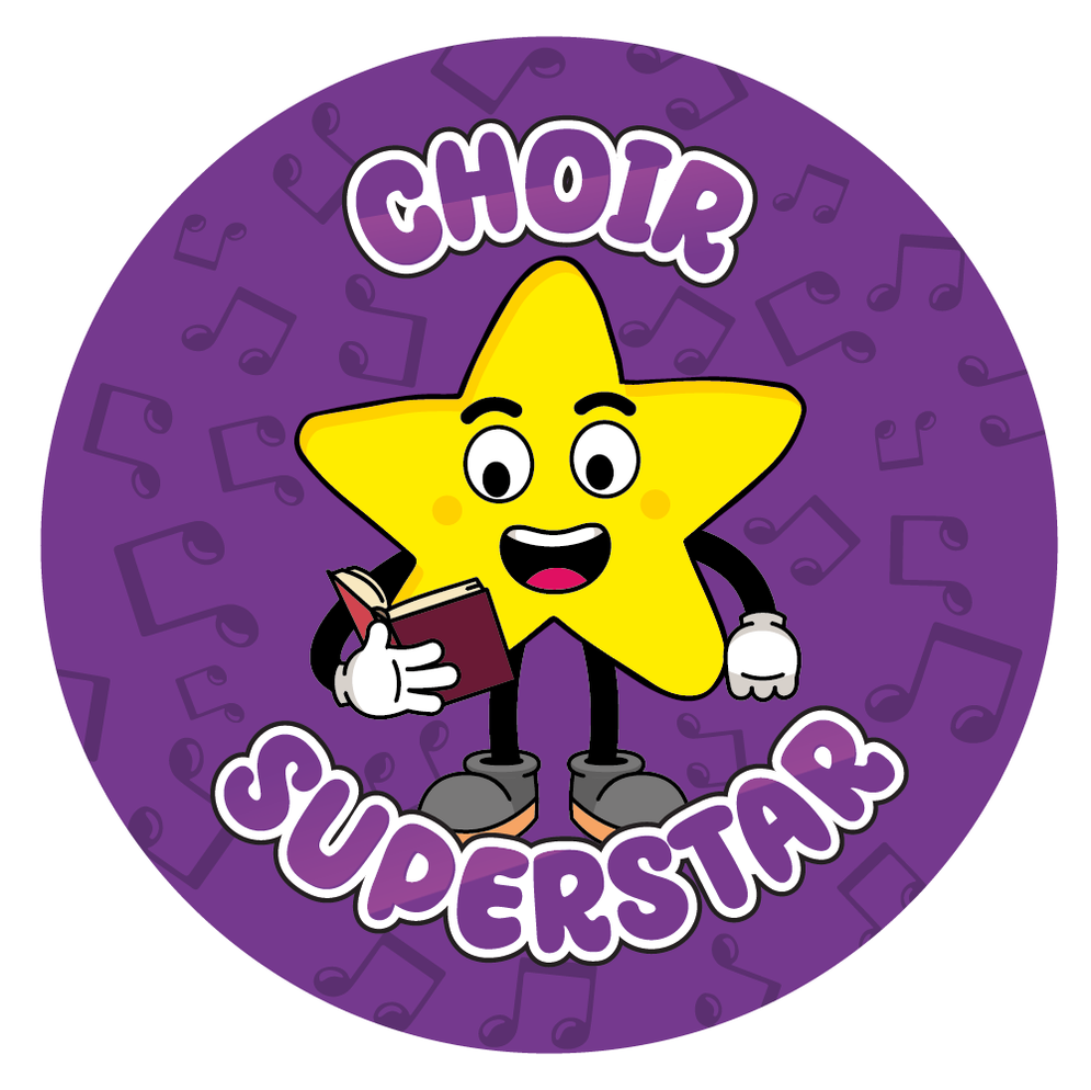 Choir Superstar Reward Stickers — MyClassroom