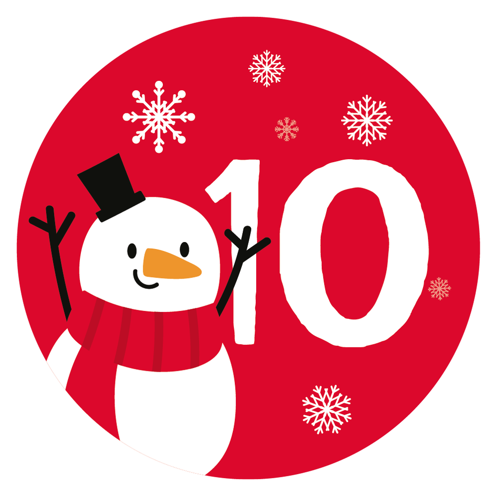 Christmas Countdown Advent Number Stickers — MyClassroom