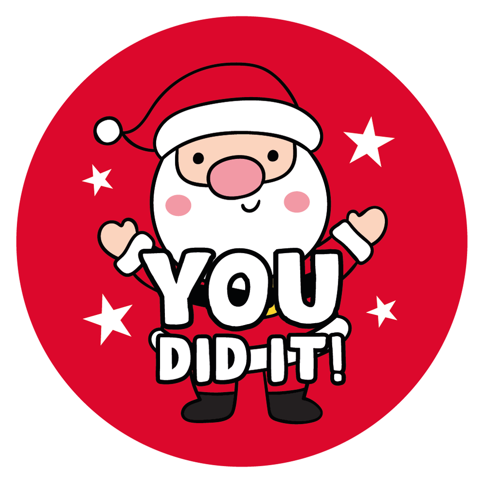 Cute Christmas Characters Praise Words Reward Stickers — MyClassroom
