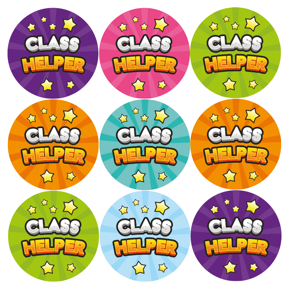 Class Helper Star Reward Stickers — MyClassroom
