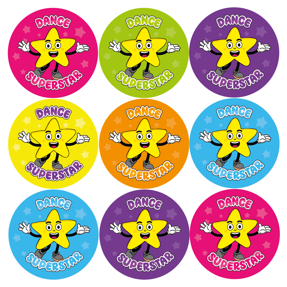 Dance Superstar Reward Stickers — MyClassroom