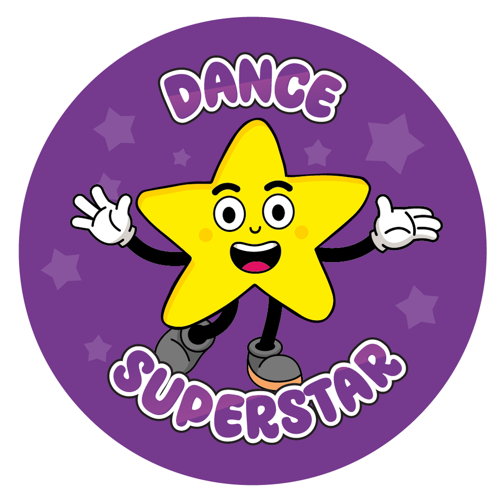 Dance Superstar Reward Stickers — MyClassroom