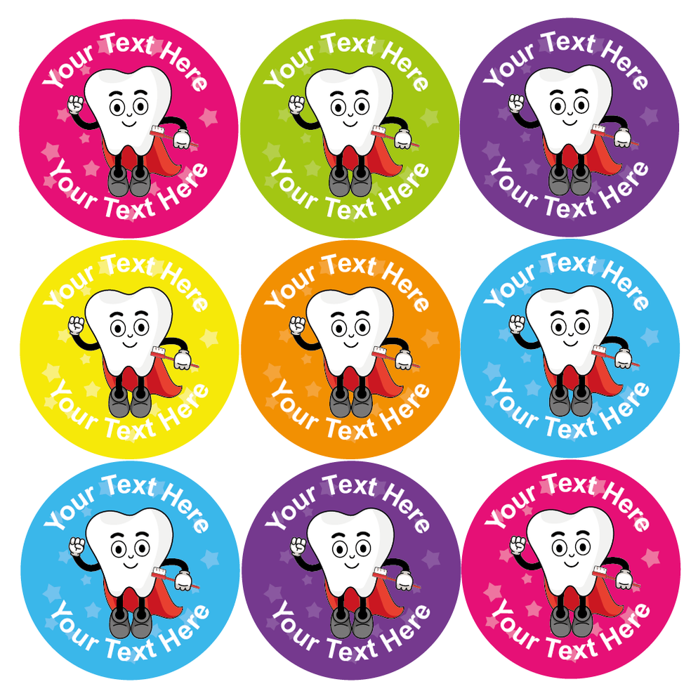 Personalised Super Teeth Reward Stickers — MyClassroom