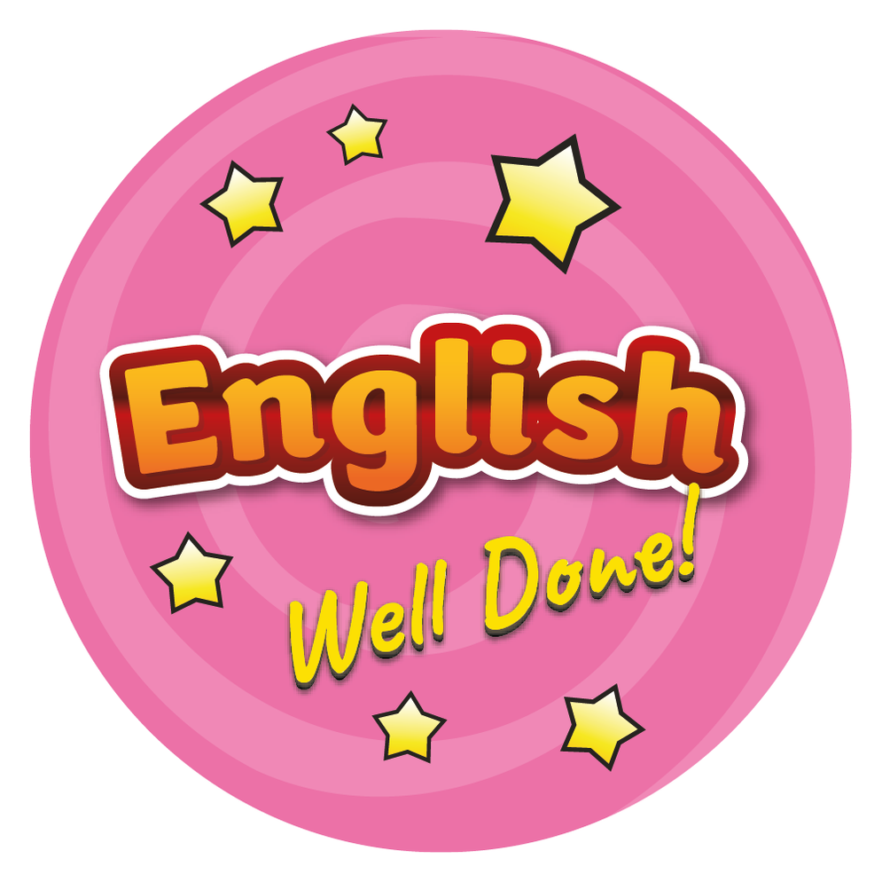 English Well Done Reward Stickers — MyClassroom