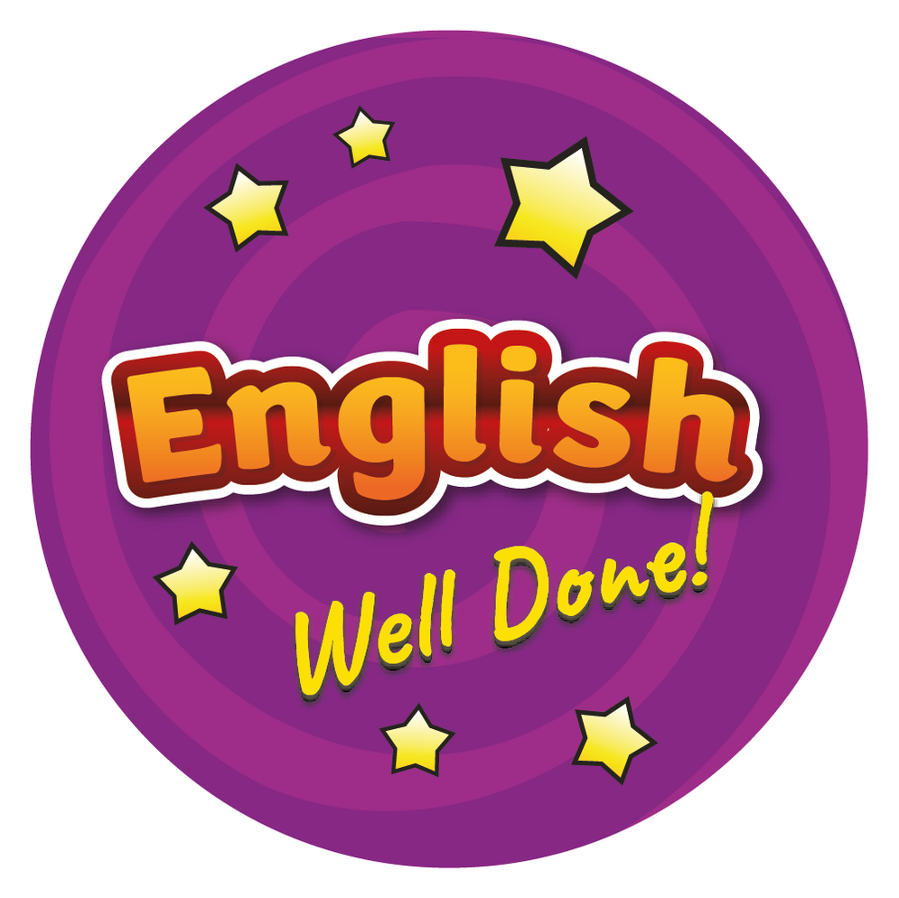 English Well Done Reward Stickers — MyClassroom