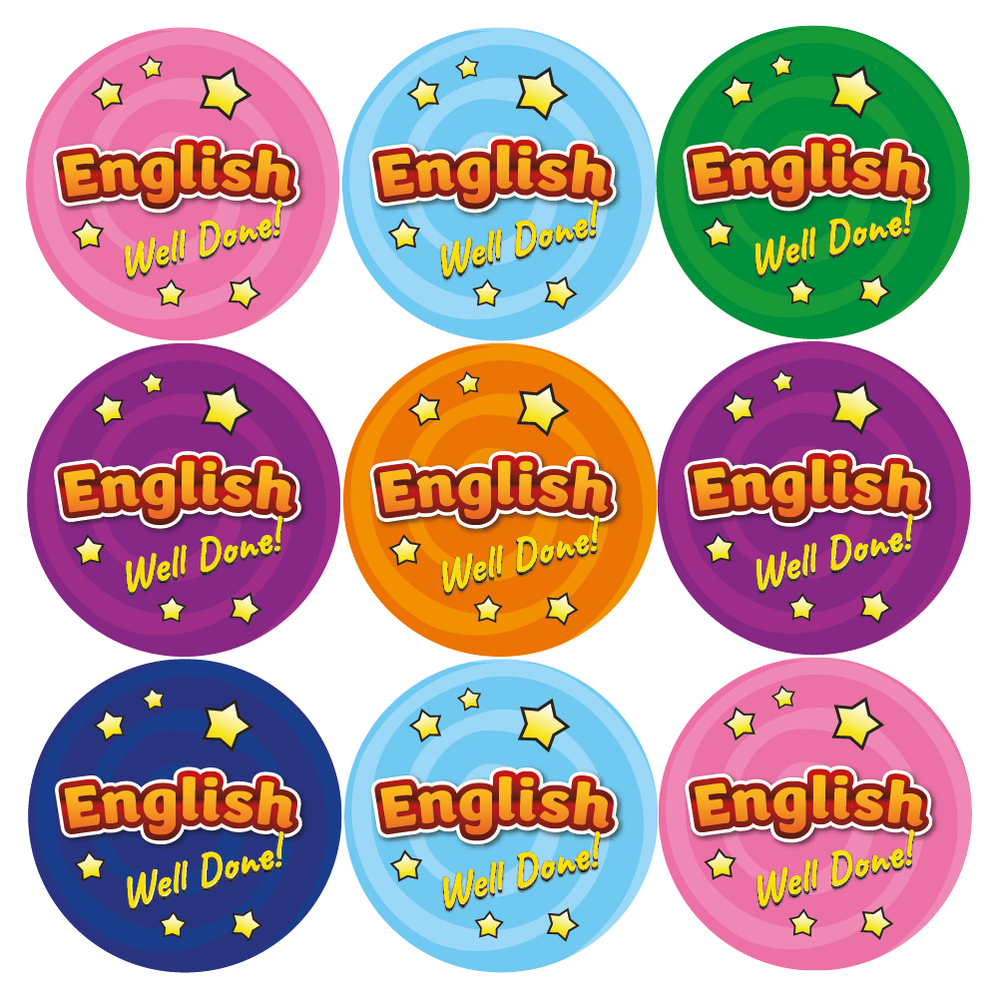 English Reward Stickers — MyClassroom