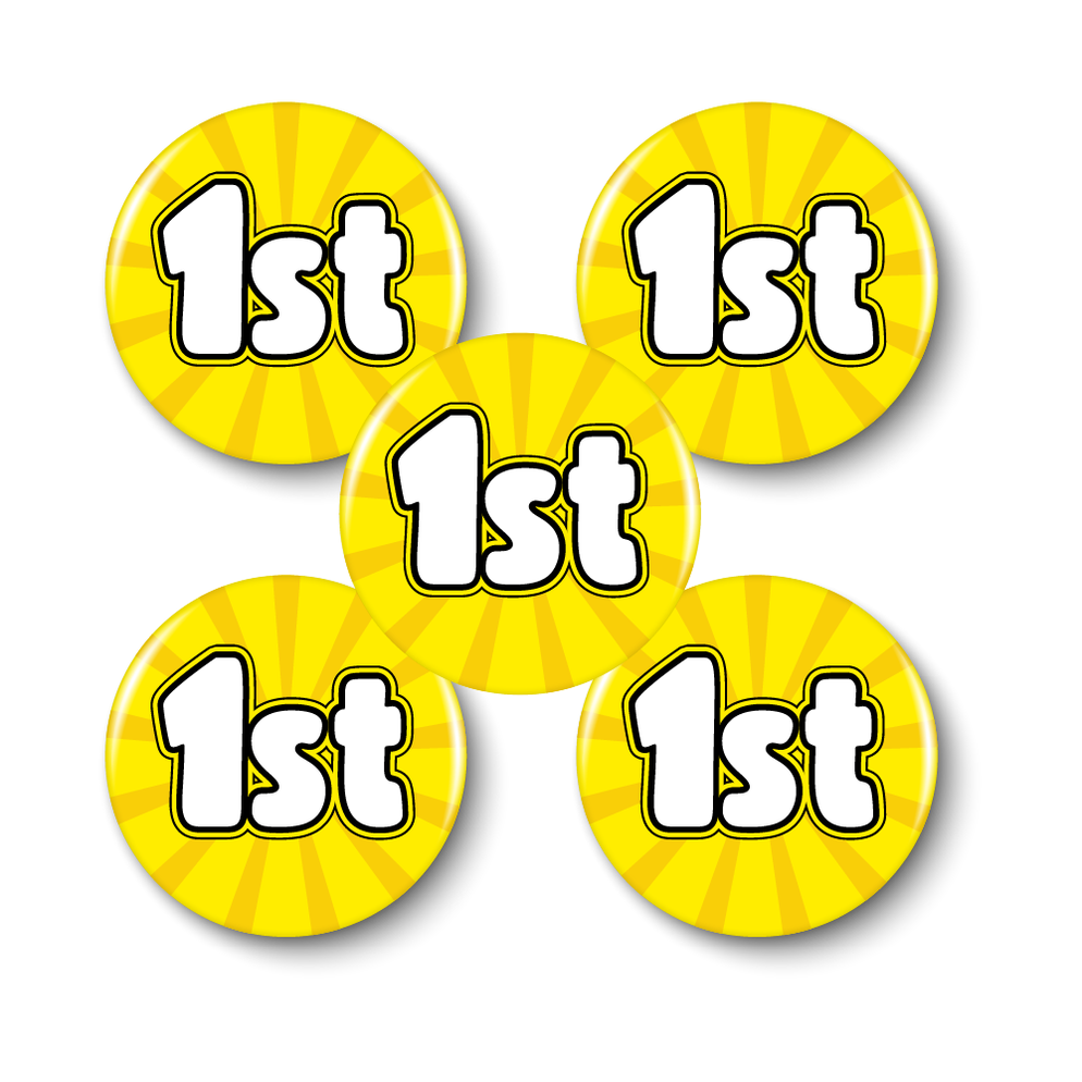 1st Place Sports Day Reward Badges (10 Badges - 38mm) — MyClassroom