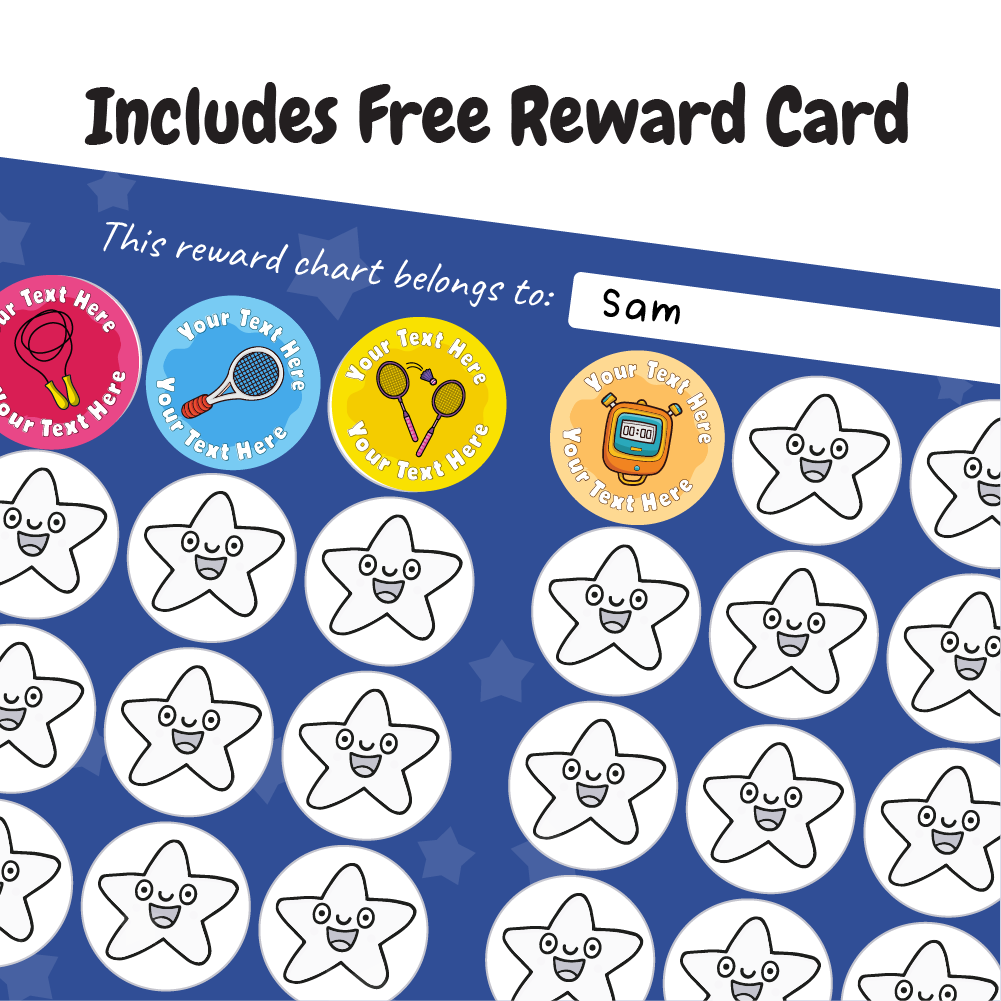 Personalised PE Well Done Reward Stickers — MyClassroom