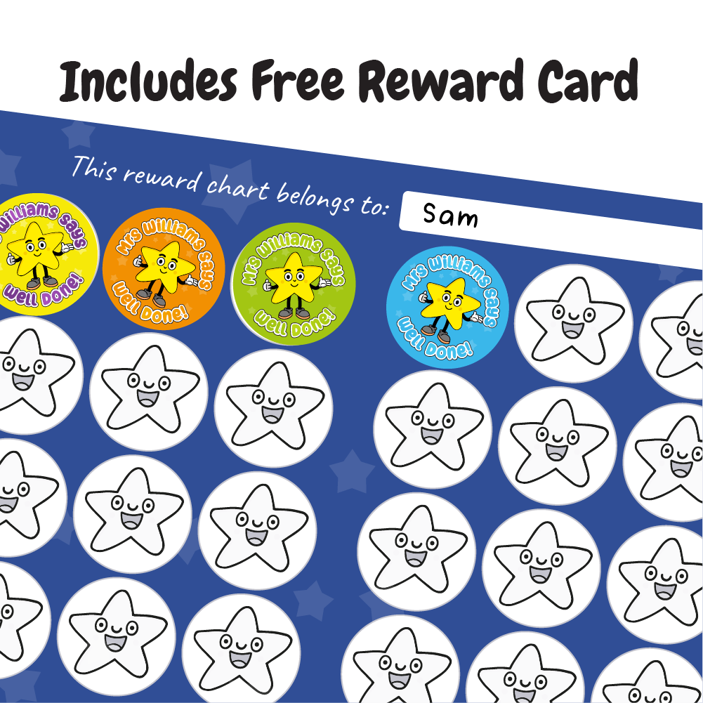 Personalised Well Done Superstar Reward Stickers — MyClassroom