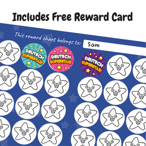 Deutsch Superstar German Reward Stickers — MyClassroom