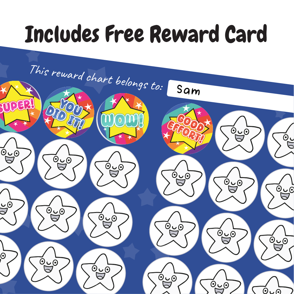 Rainbow and Stars Praise Words Reward Stickers — MyClassroom