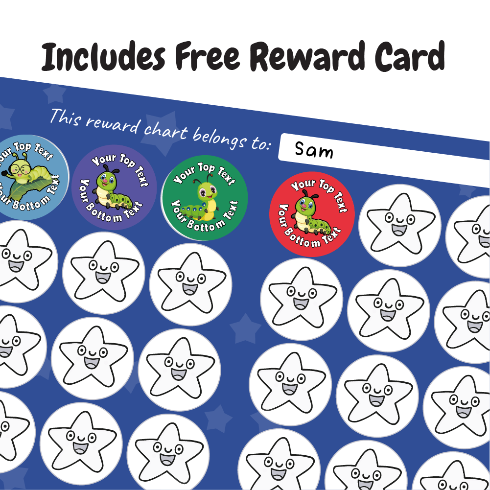 Personalised Caterpillar Reward Stickers — MyClassroom