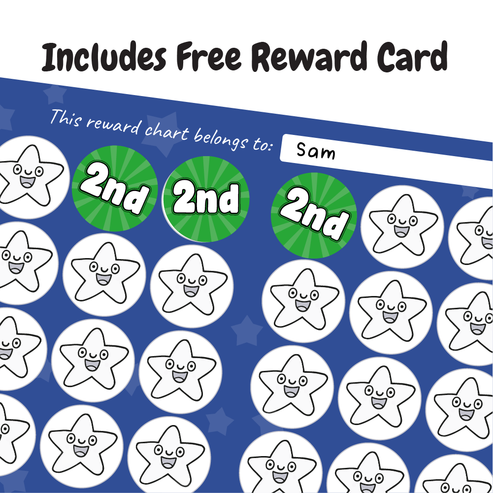 2nd Place Sports Day Reward Stickers — MyClassroom
