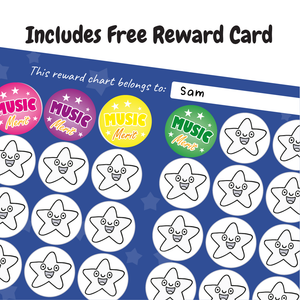 Music Merit Reward Stickers — MyClassroom