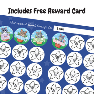 Happy Cats Praise Words Reward Stickers — MyClassroom