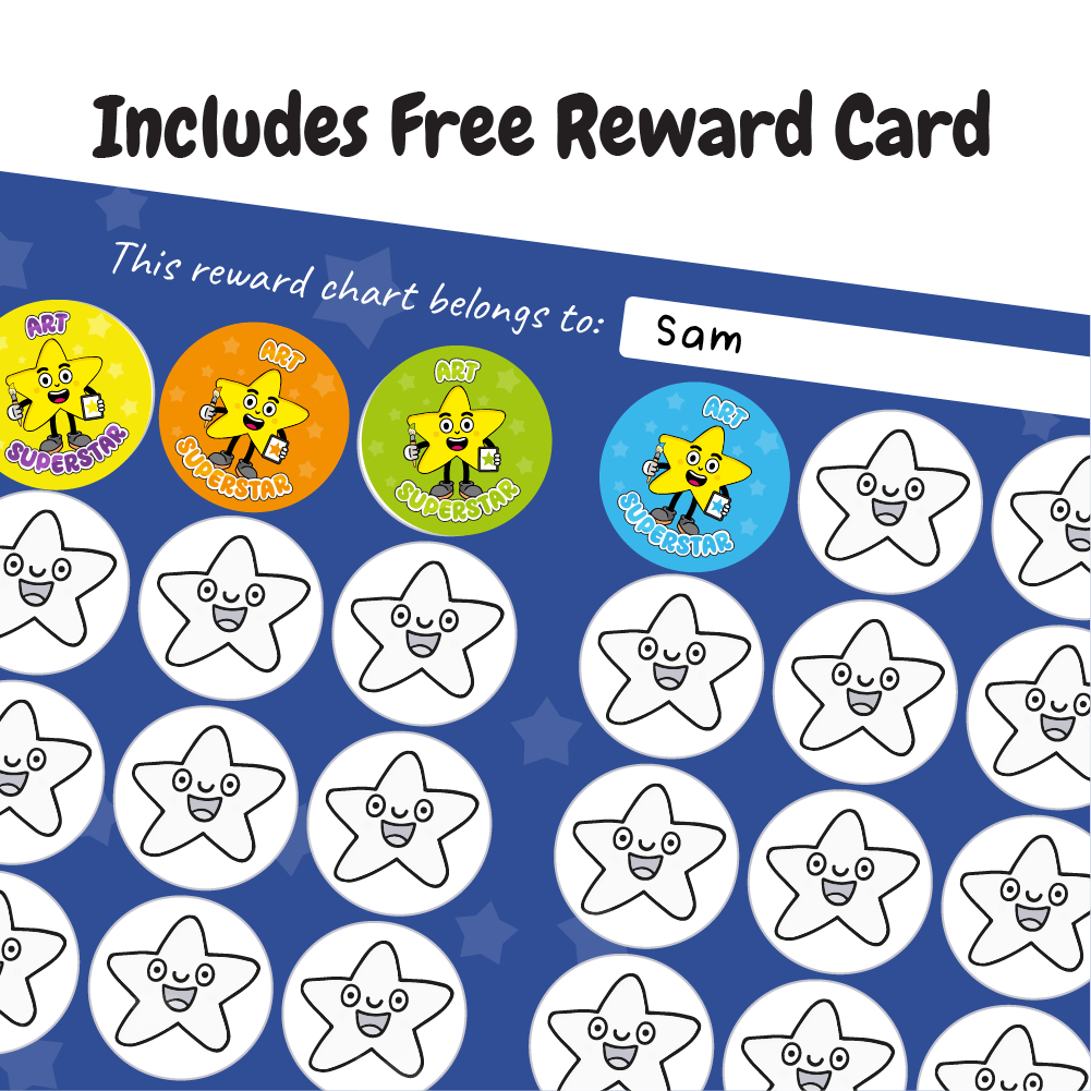 Art Superstar Reward Stickers — MyClassroom