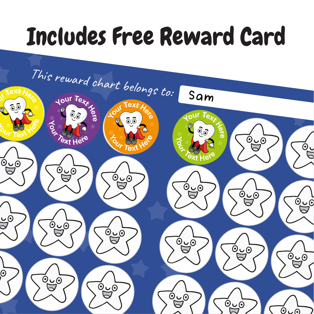 Personalised Super Teeth Reward Stickers — MyClassroom