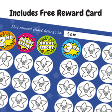 1st, 2nd, 3rd Place, Great Effort Sports Day Reward Stickers — MyClassroom