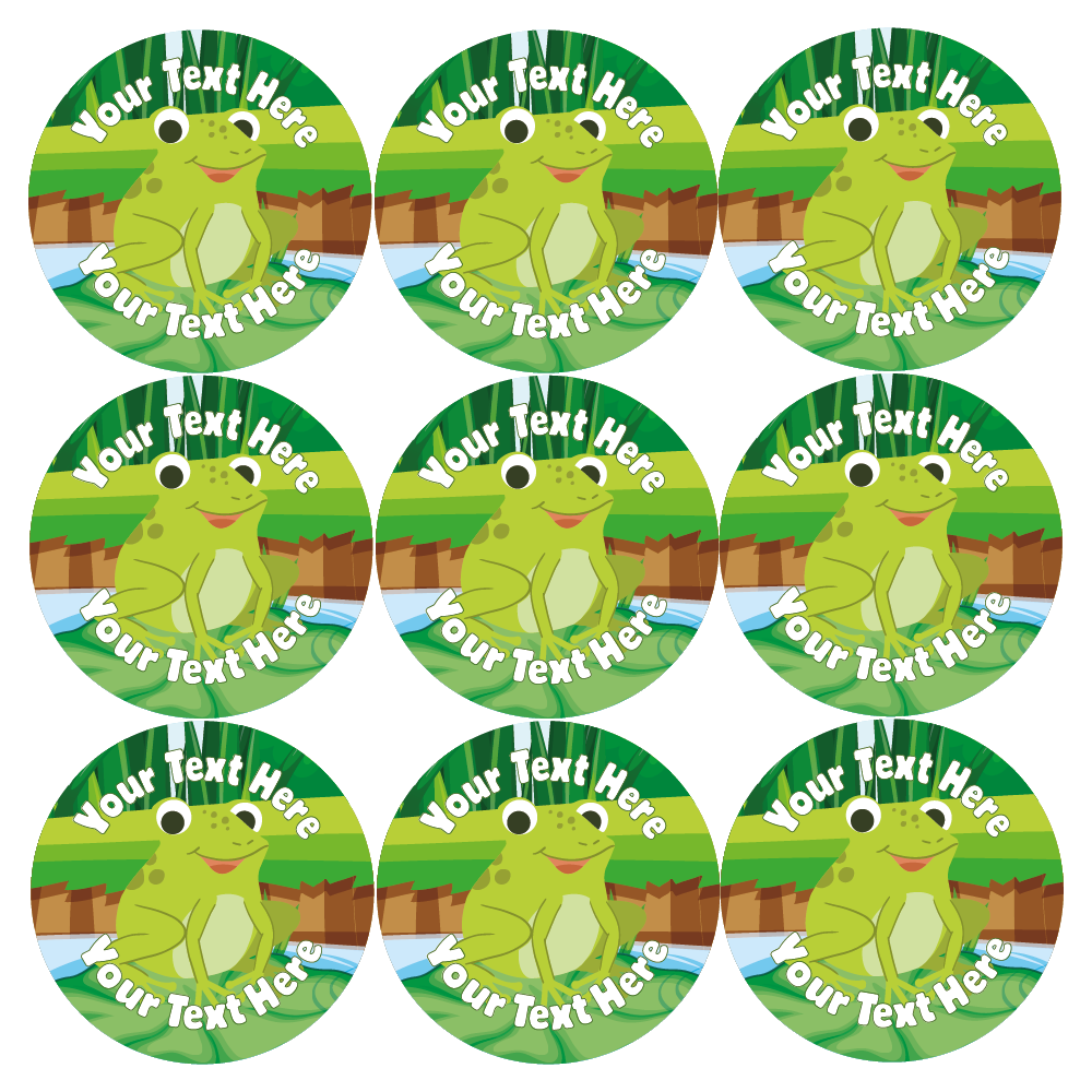 Personalised Happy Frog Reward Stickers — MyClassroom