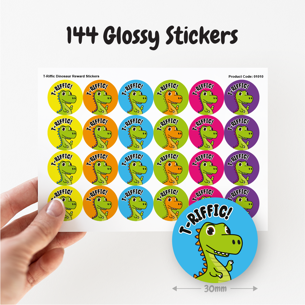 T-Riffic! Dinosaur Reward Stickers — MyClassroom