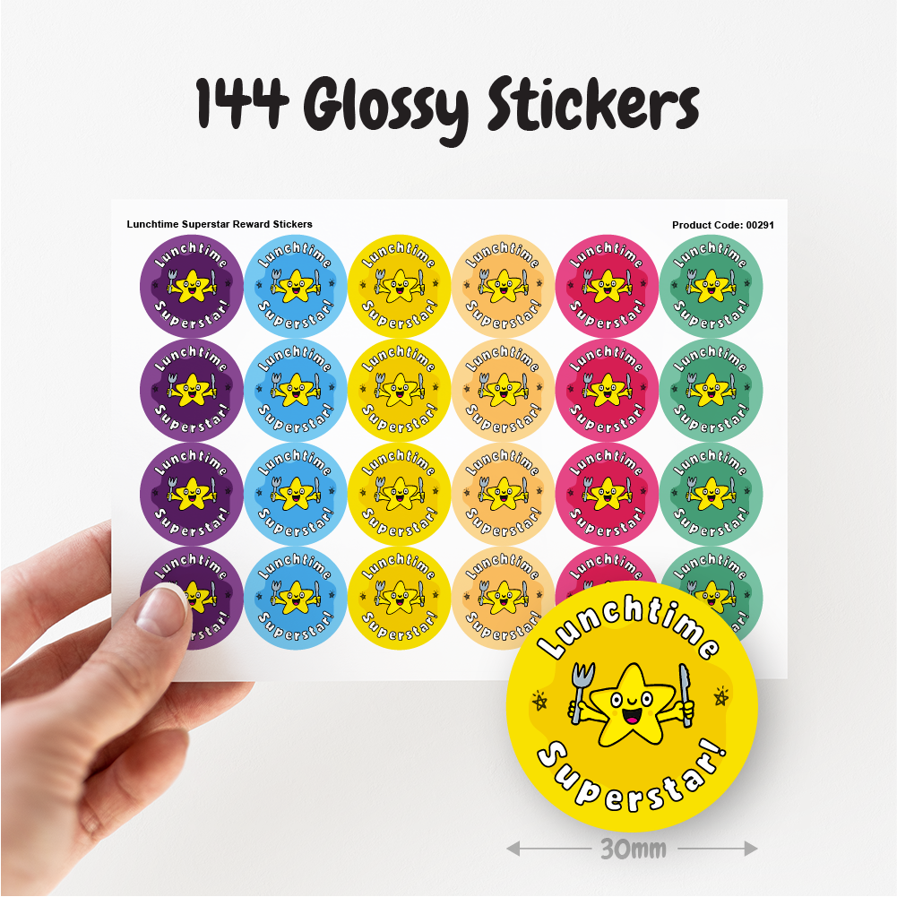 Lunchtime Superstar Reward Stickers — MyClassroom