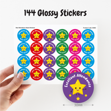 Star Attendance Award Stickers — MyClassroom