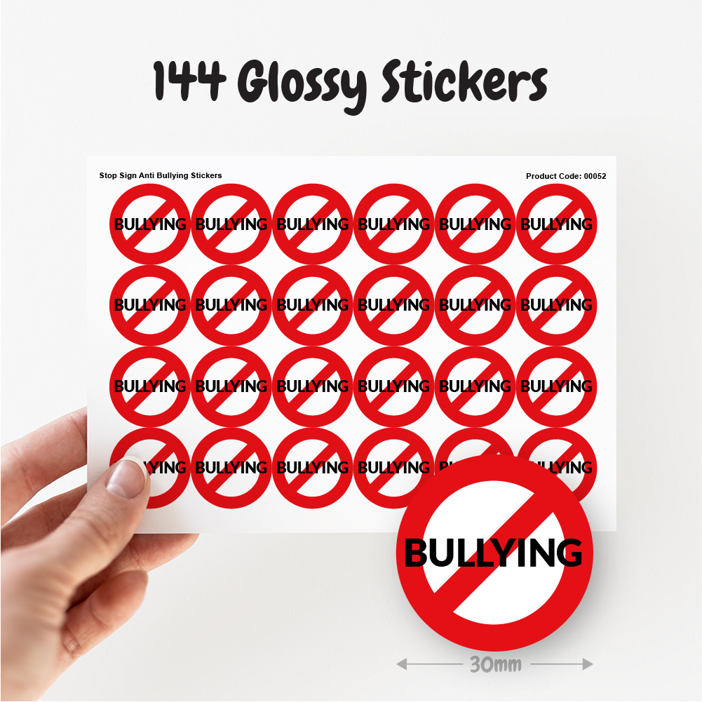 Stop Sign Anti Bullying Stickers — MyClassroom