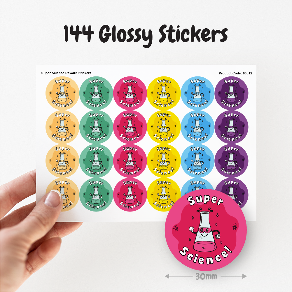 Super Science Reward Stickers — MyClassroom