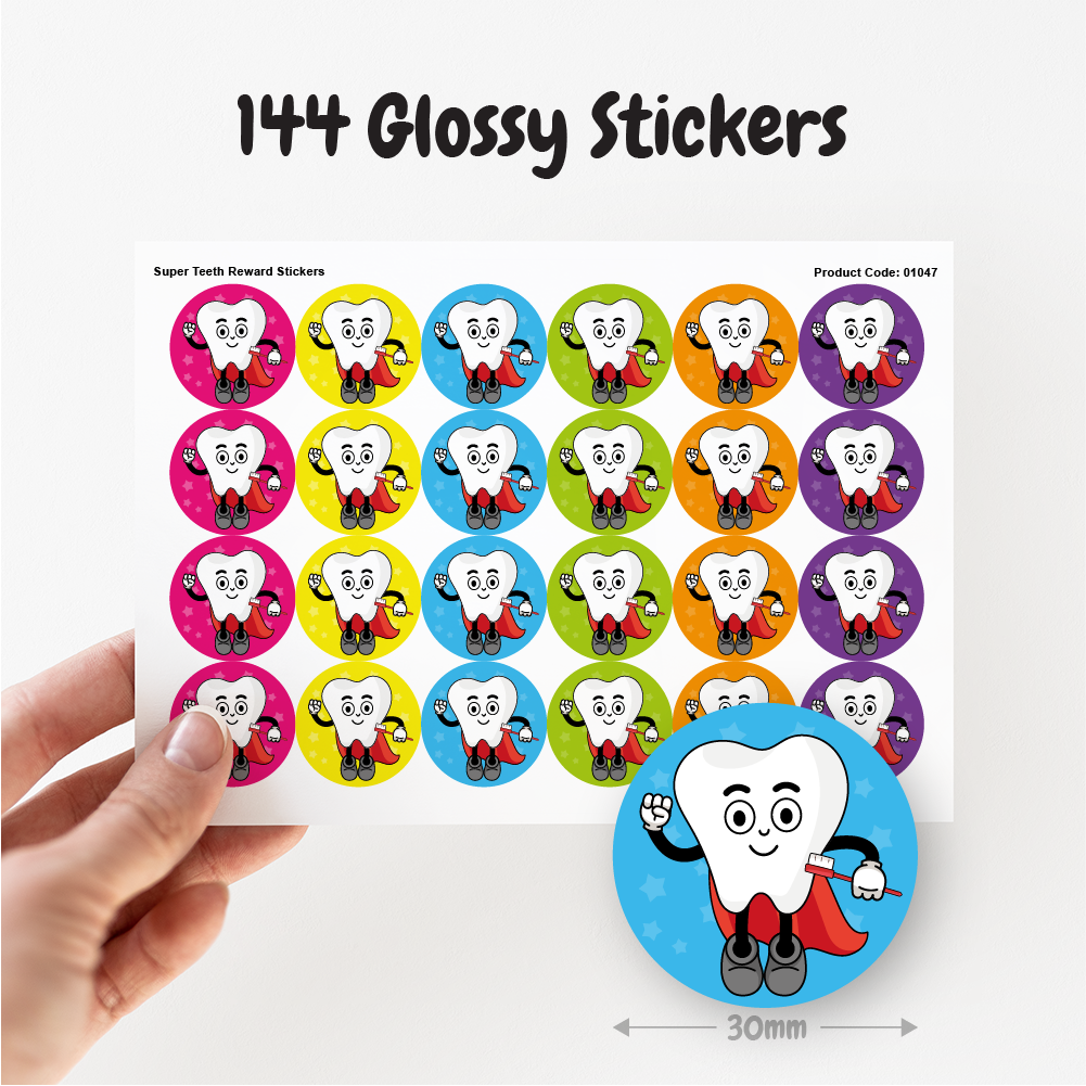 Super Teeth Reward Stickers — MyClassroom