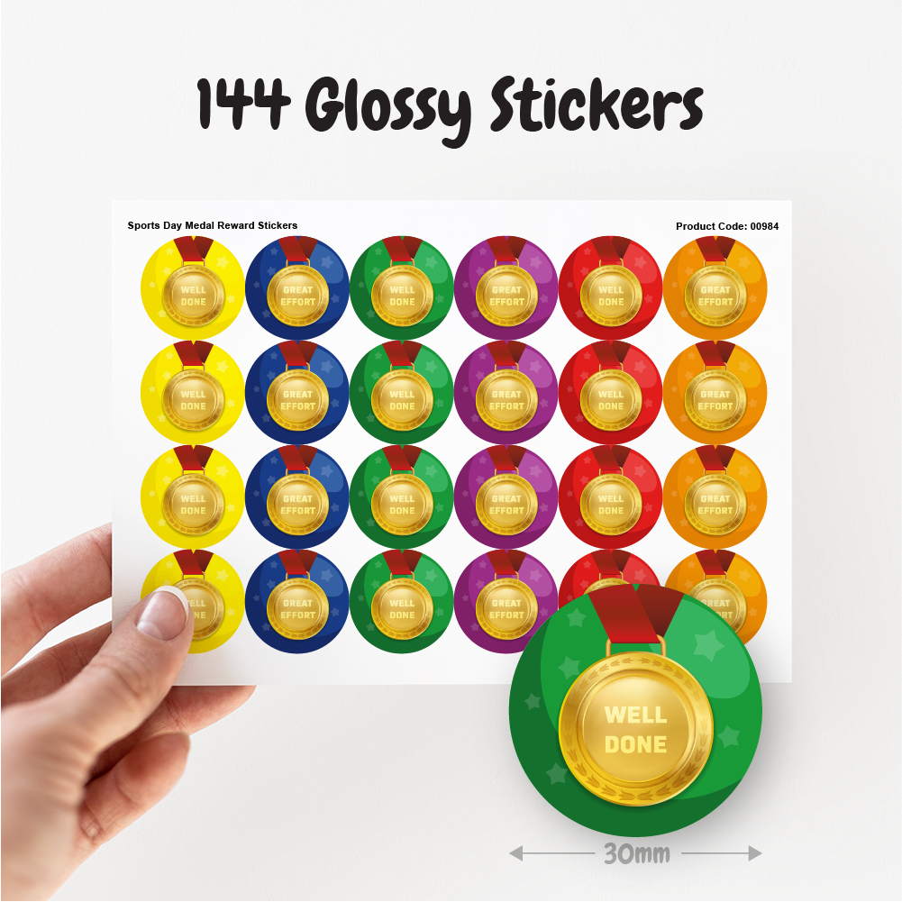 Sports Day Medal Reward Stickers — MyClassroom
