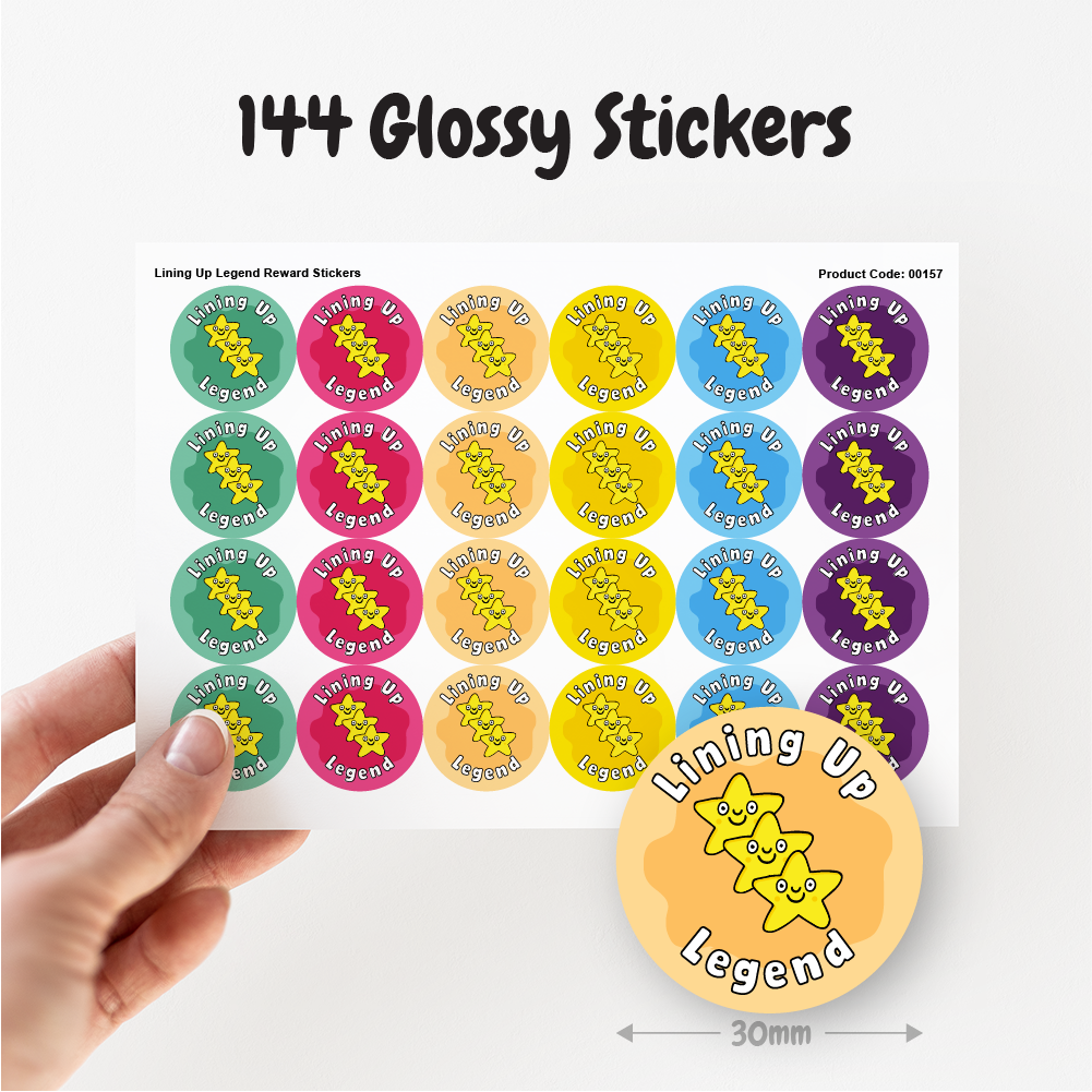 Lining Up Legend Star Reward Stickers — MyClassroom