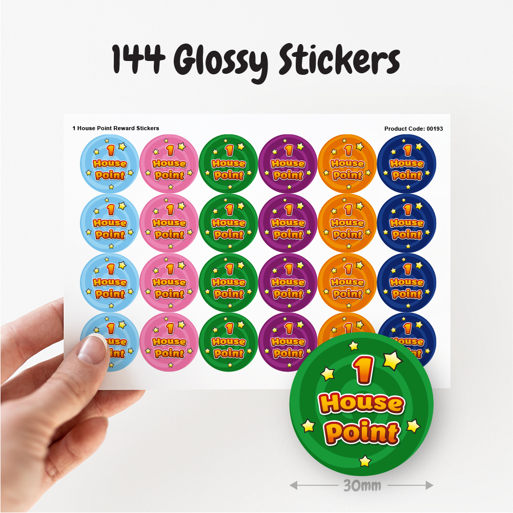 1 House Point Reward Stickers — MyClassroom