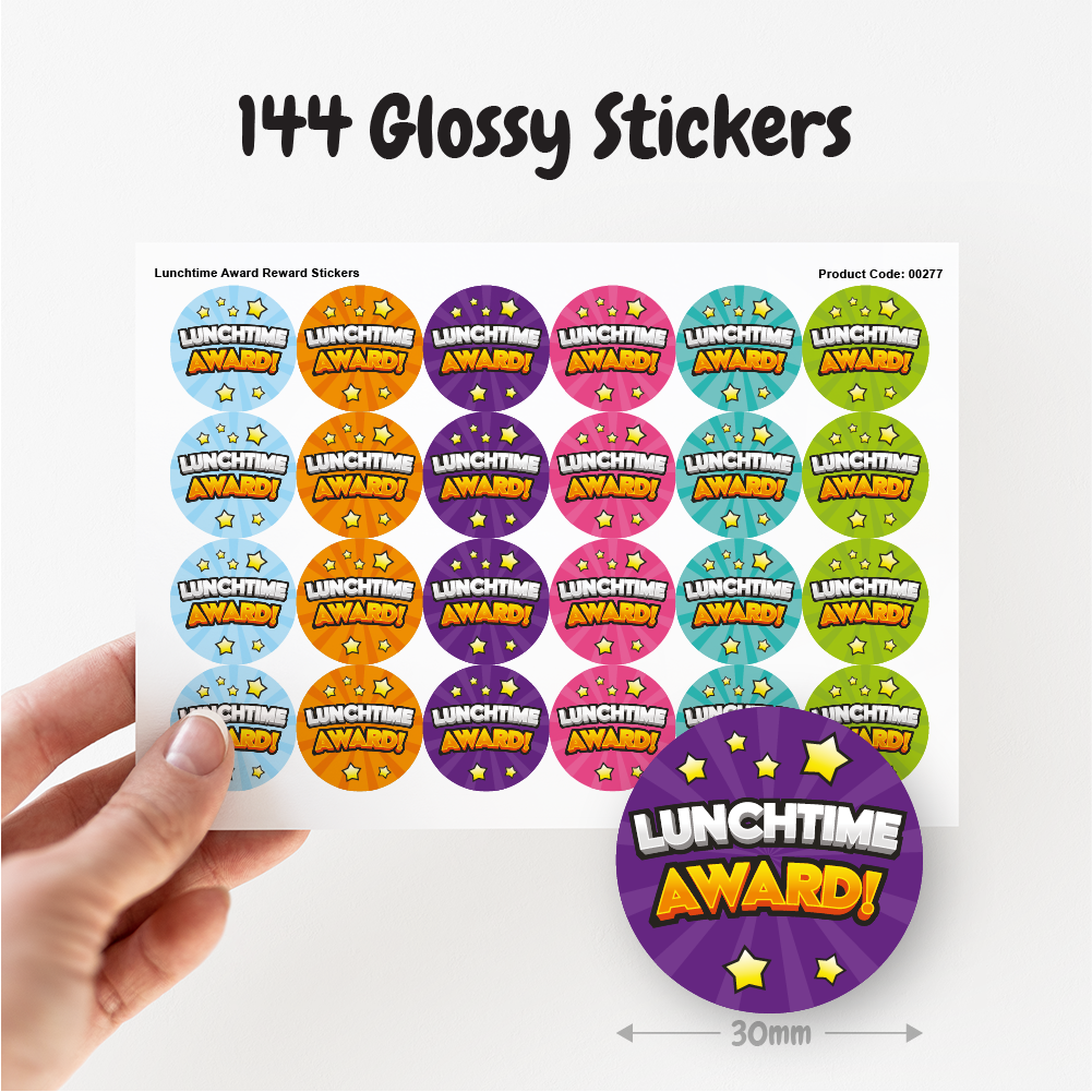 Lunchtime Award Reward Stickers — MyClassroom