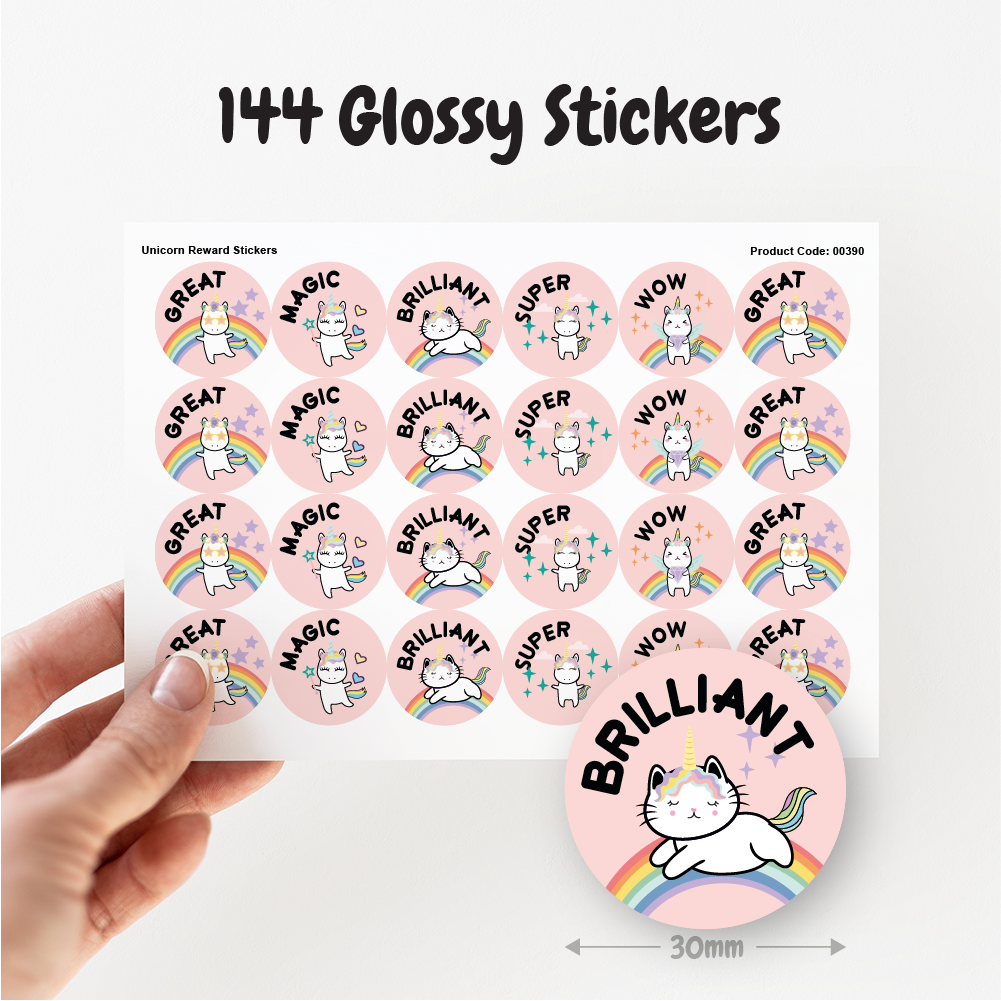 Unicorn Reward Stickers — MyClassroom