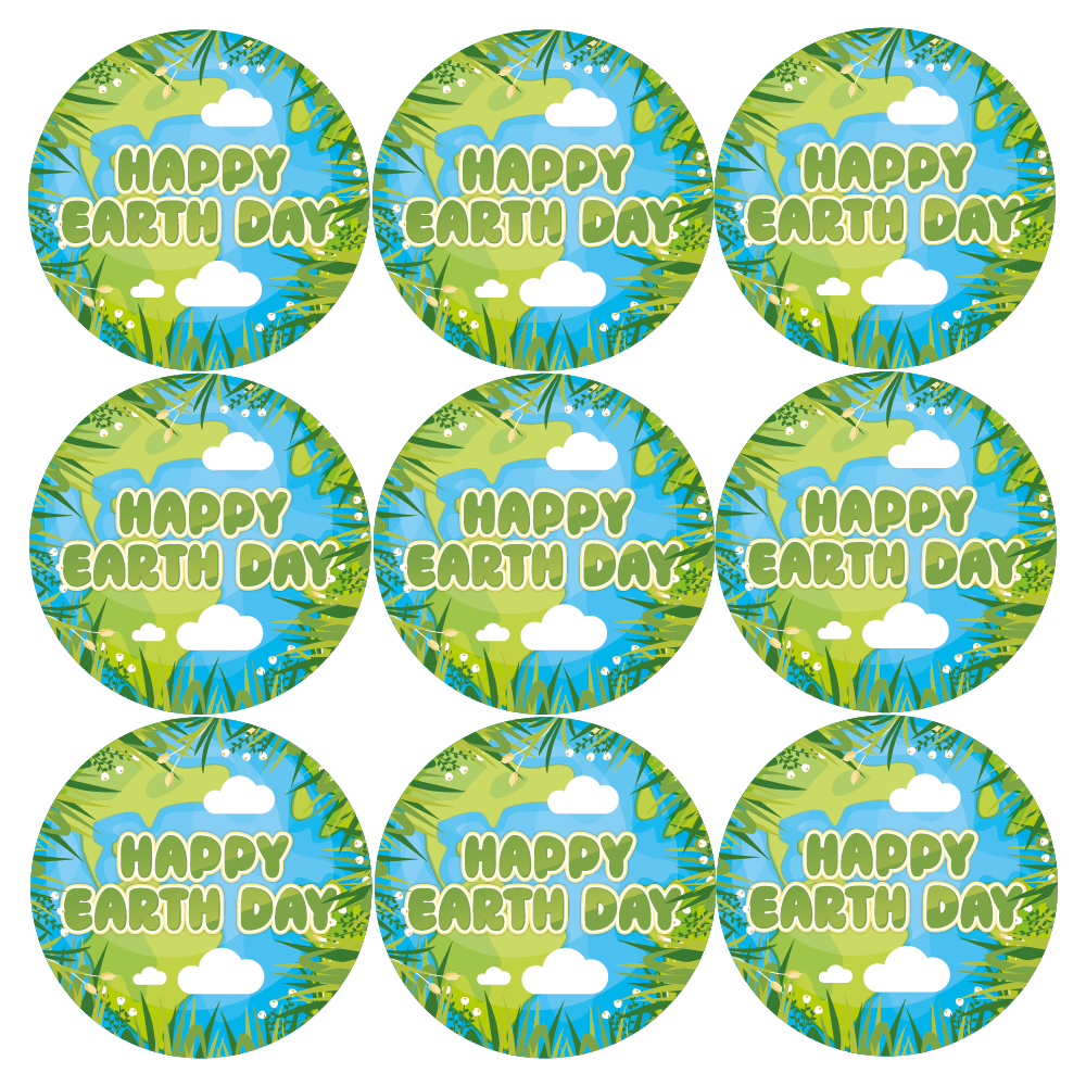 Happy Earth Day Reward Stickers — MyClassroom