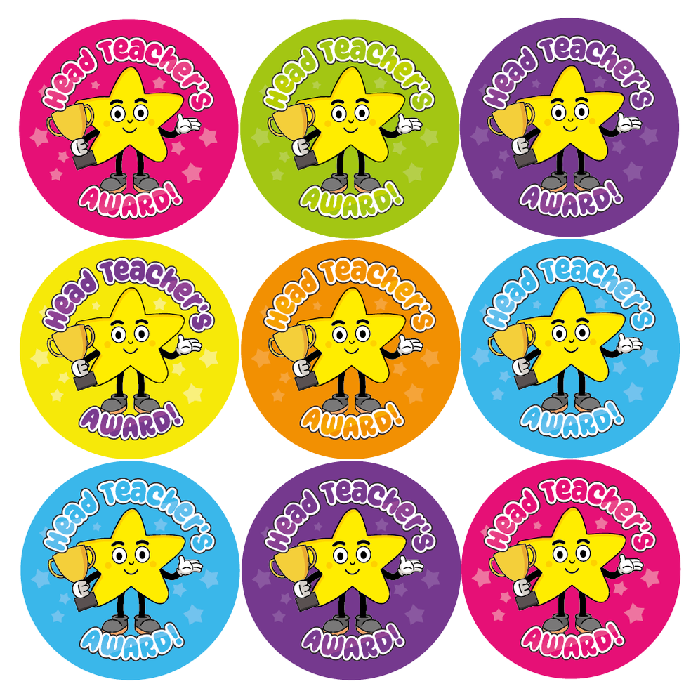Headteacher's Award Star Reward Stickers — MyClassroom