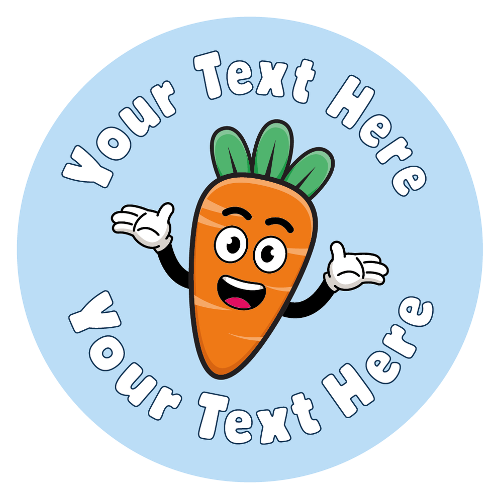 Personalised Happy Veg Healthy Eating Reward Stickers — MyClassroom